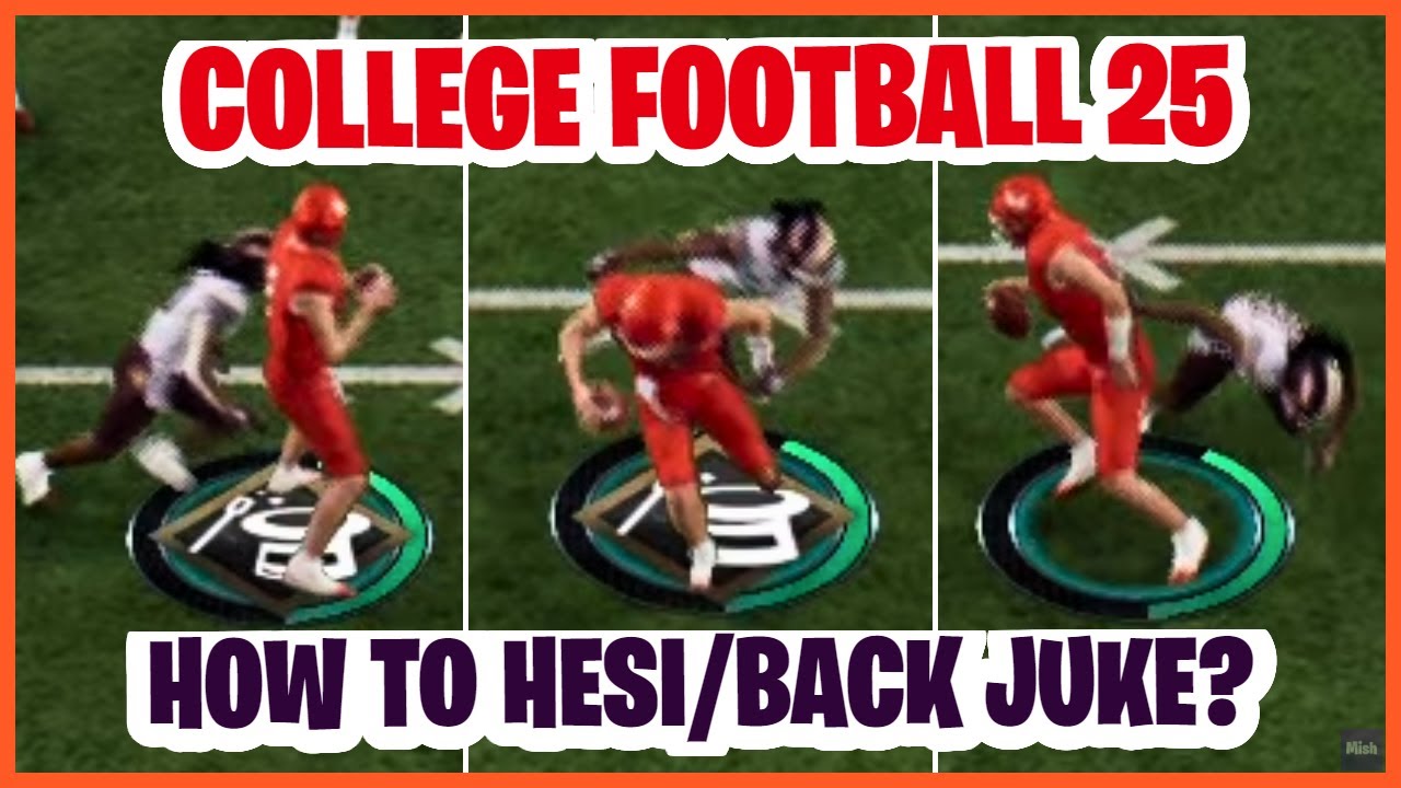College Football 25 How to HESI/JUKE | How to HESI/JUKE in NCAA 25 (PS5 ...