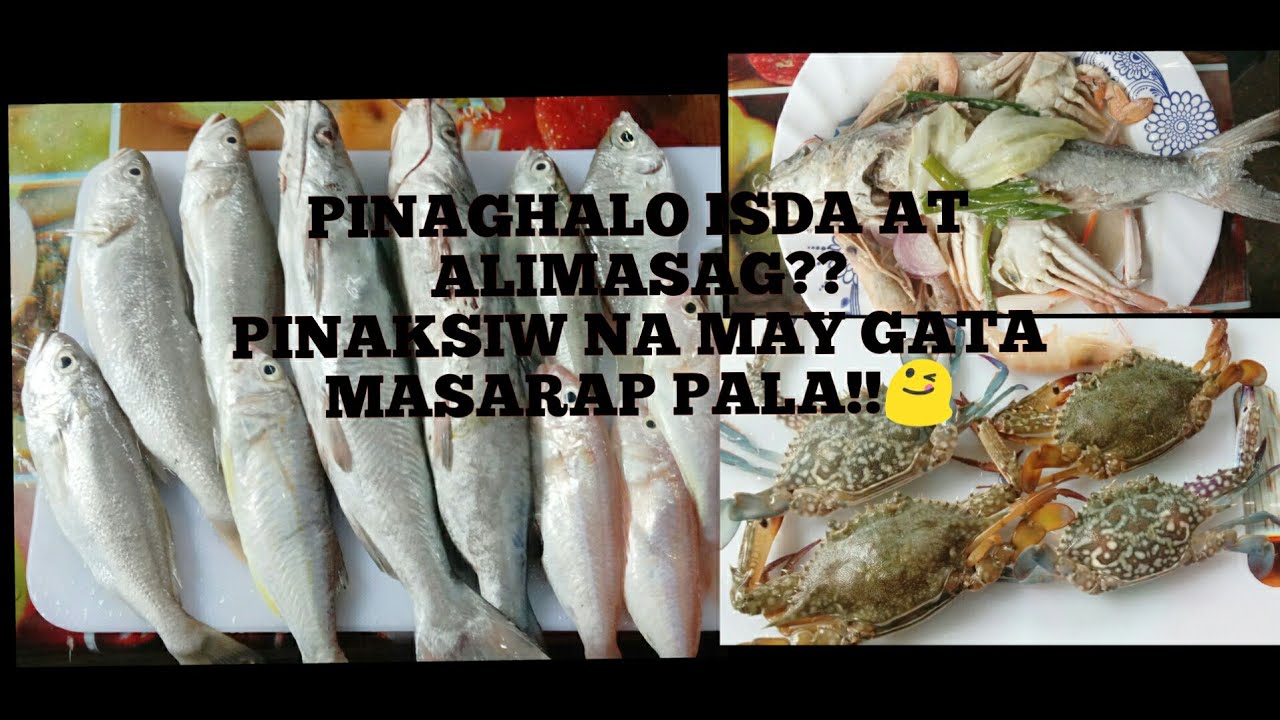 budget menu ginataang paksiw na isda at alimasag(crab) - YouTube