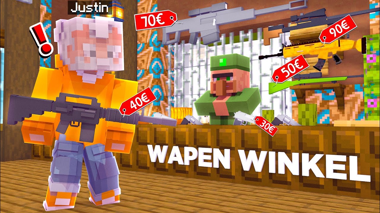 Ik Open Een Geheime Wapen Winkel In Minecraft (Survival) - YouTube