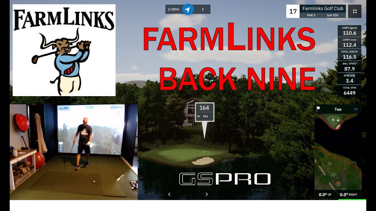 GSPro Farmlinks - Back 9 - Mevo Plus Part 2 - YouTube