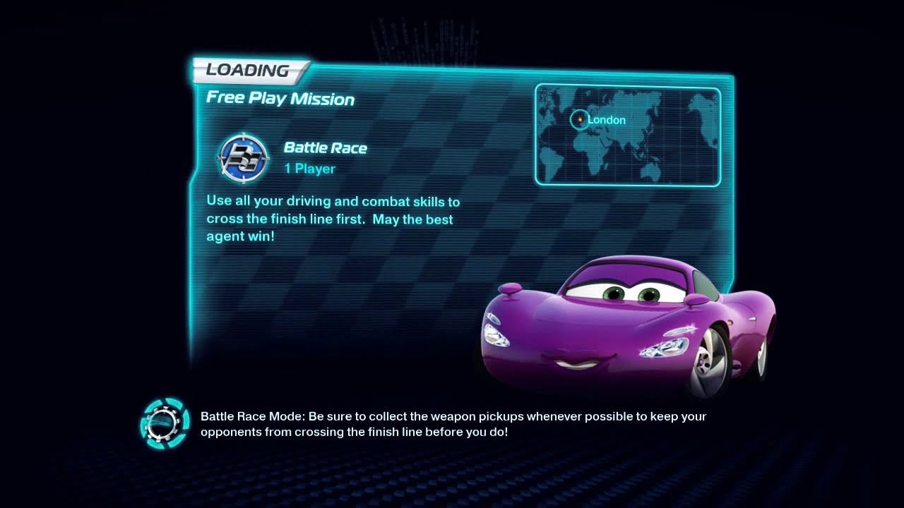 Cars 2:The Game-Tomber on Buckingham Sprint (Battle Race) - YouTube