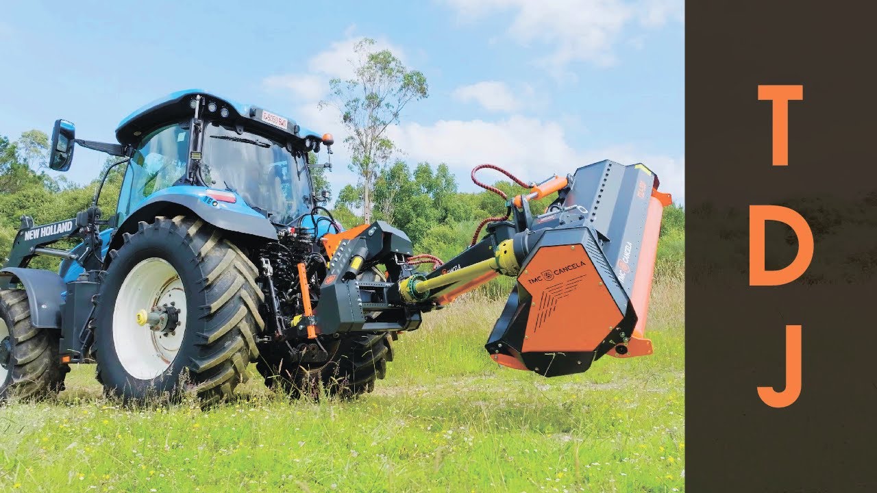 Forestry mulcher | TMC CANCELA TDJ | with tractor NEW HOLLAND - YouTube