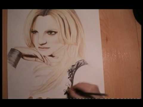 Drawing Britney Spears - YouTube