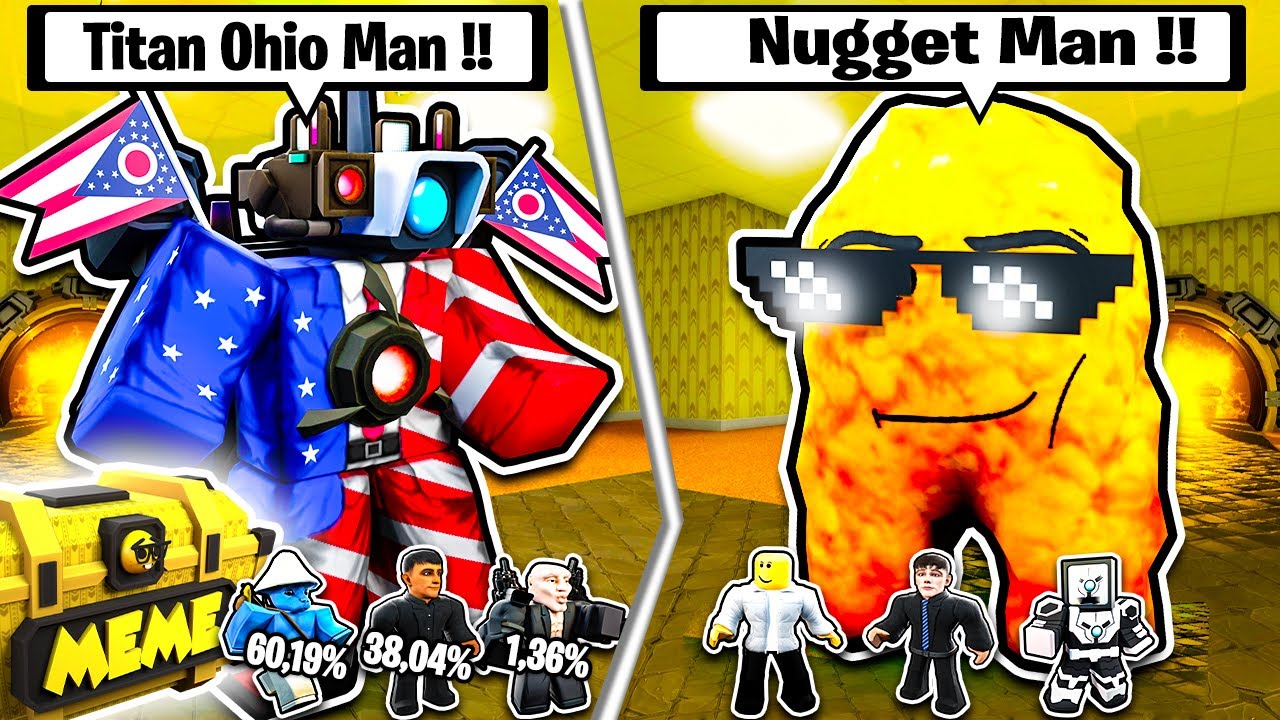 Nuevo NUGGET MAN y TITAN OHIO MAN !! ShowCase Roblox Skibidi Toilet ...