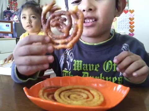 Making & Eating - Jeri Nepali Food - YouTube