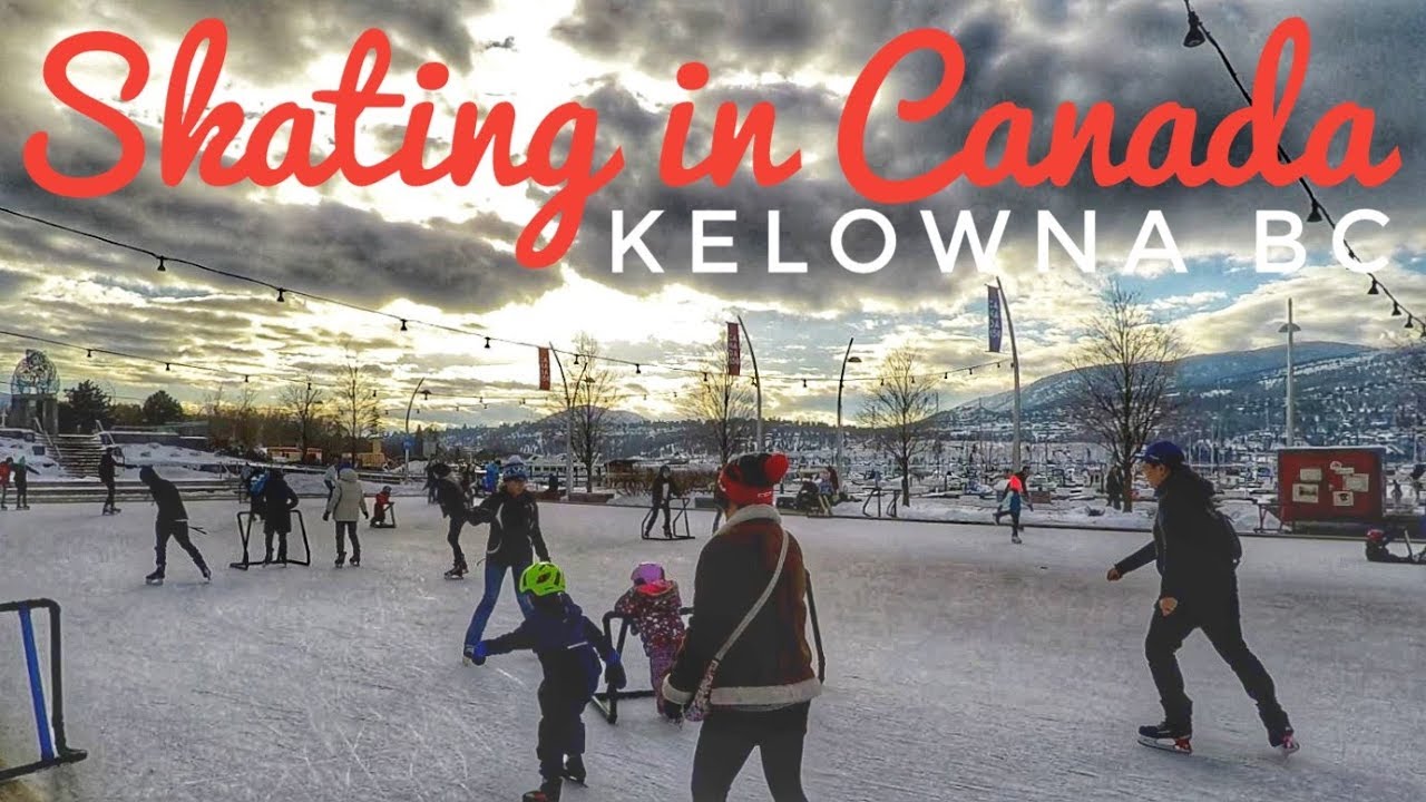Outdoor Ice Skating Rink in Canada - Stuart Park Downtown Kelowna BC ...