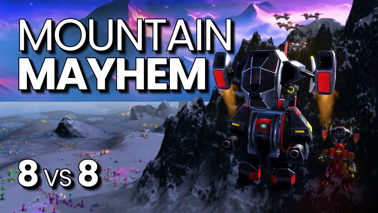 8 vs 8 Mountain Mayhem - Beyond All Reason Cast - YouTube