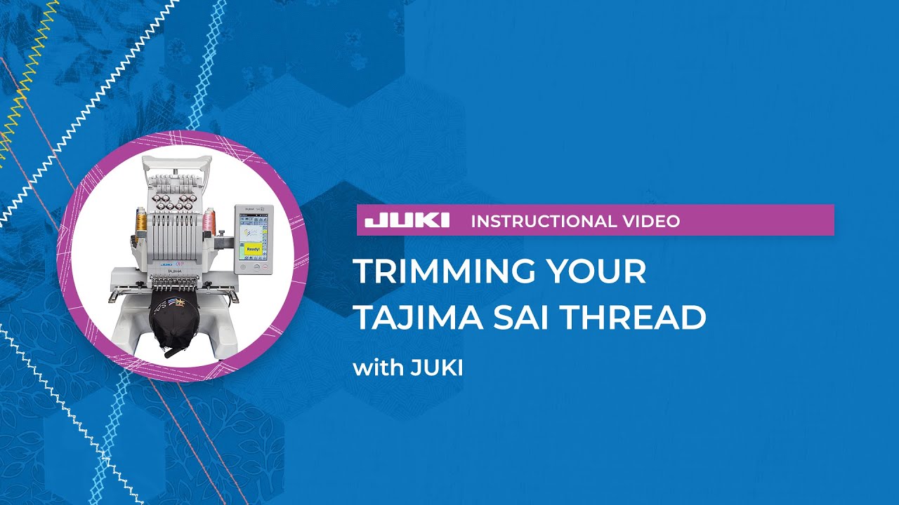 JUKI Tip: Trimming Your Tajima SAI Thread - YouTube
