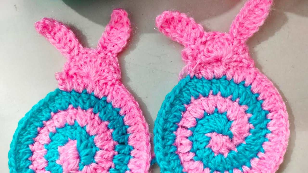 Crochet Bunny Cup Coasters, Crochet Mini Mats , Mug Mat,Pot Holder ...