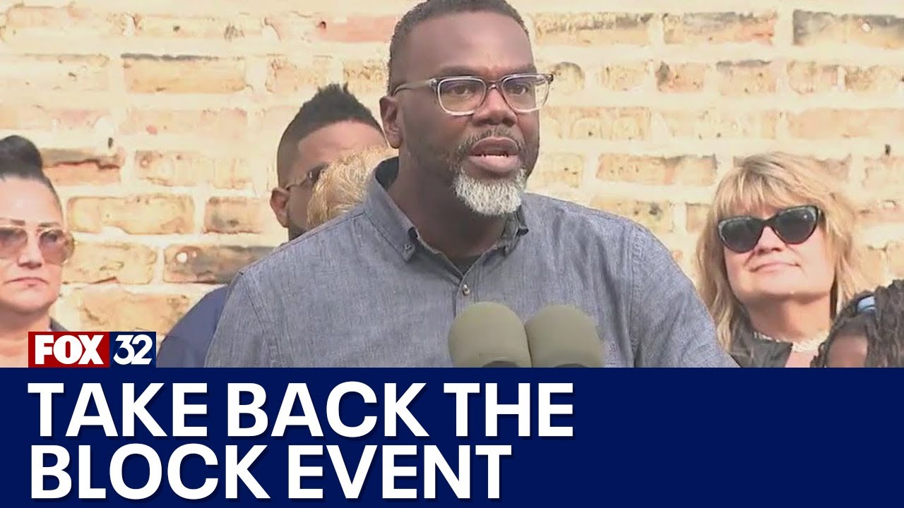 Chicago mayor hosts Take Back the Block event in Humboldt Park - YouTube