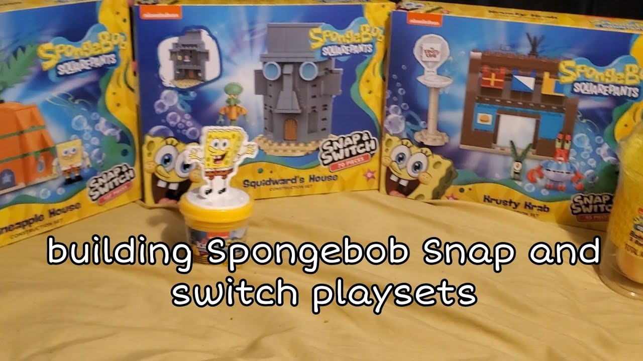 Building Spongebob Snap And Switch Playsets - YouTube