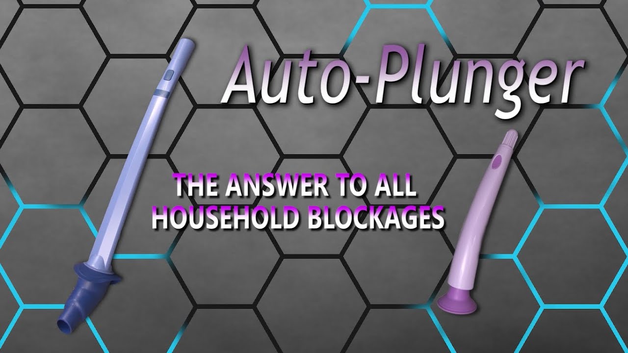 Auto-Plunger CO2 Powered Drain Clearing Plunger For Toilets and Sinks ...