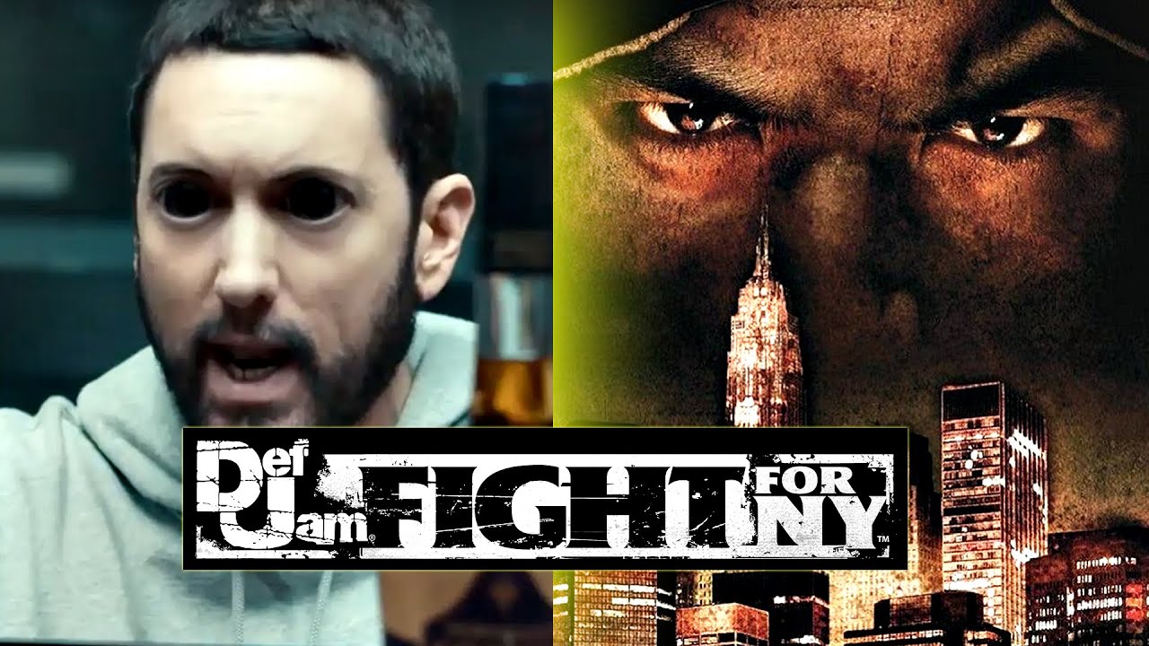 EMINEM LOSES A RAP BATTLE WTF (Def Jam Fight For New York) Slim Shady ...