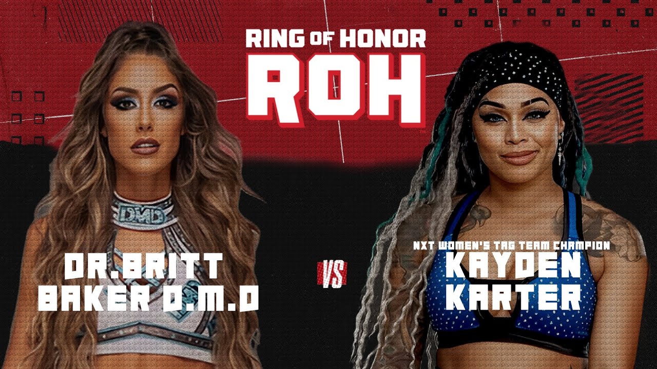 WWE2K24 RING OF HONOR: DR.BRITT BAKER D.M.D VS KAYDEN KARTER - YouTube