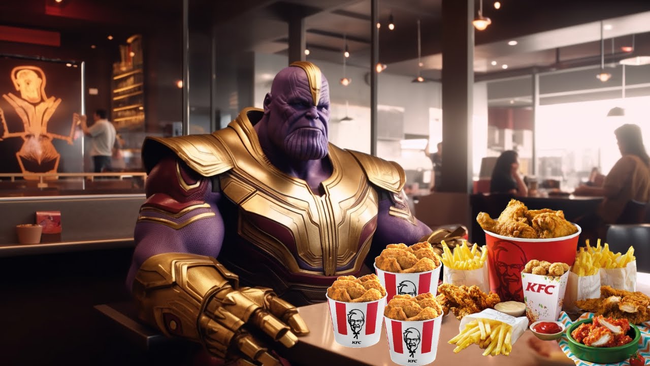 I asked ai to make a Thanos KFC commercial - YouTube