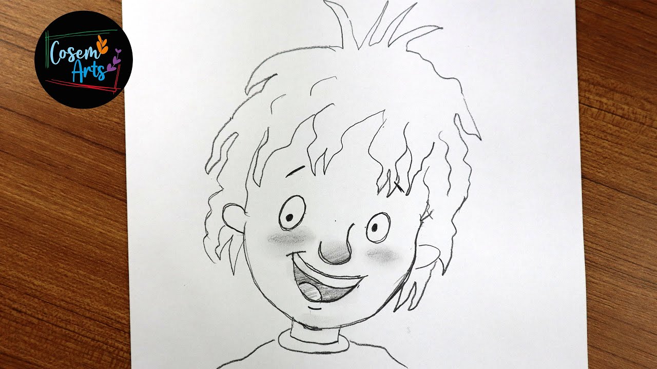 Cartoon hendry drawing || How to draw horrid henry face - YouTube