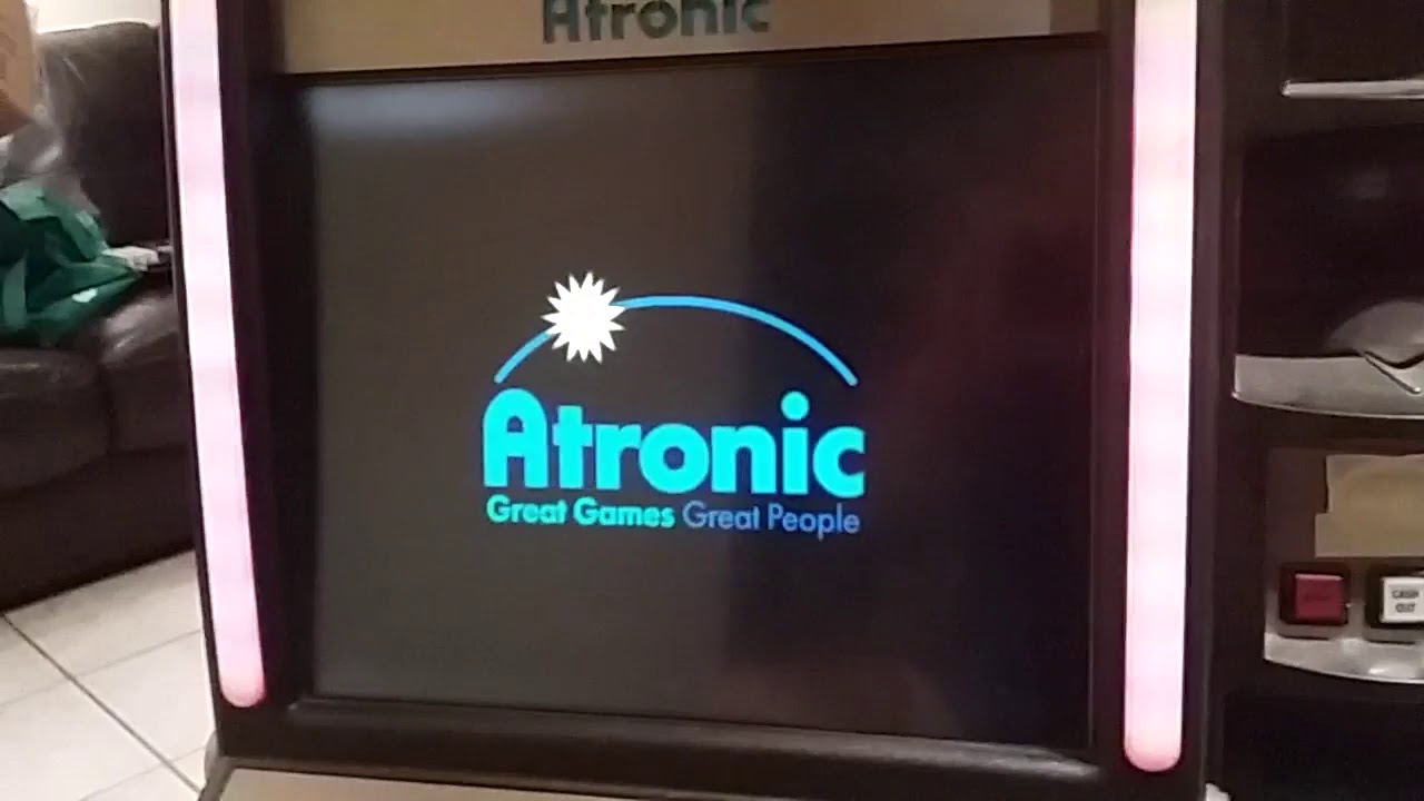 Atronic slot machine setup and ram rest - YouTube