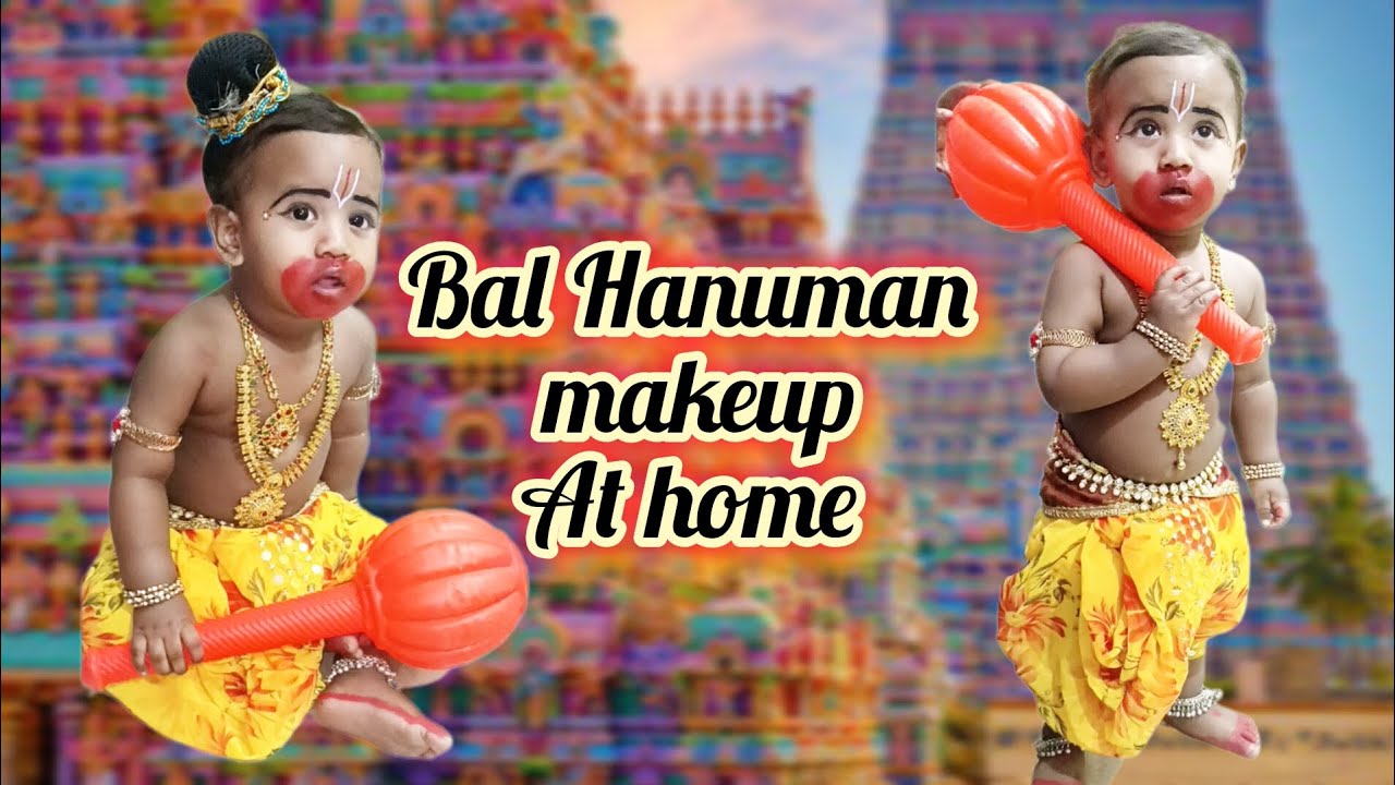 Bal hanuman makeup tutorial for baby #hanuman #makeup#Bajrangbali# ...