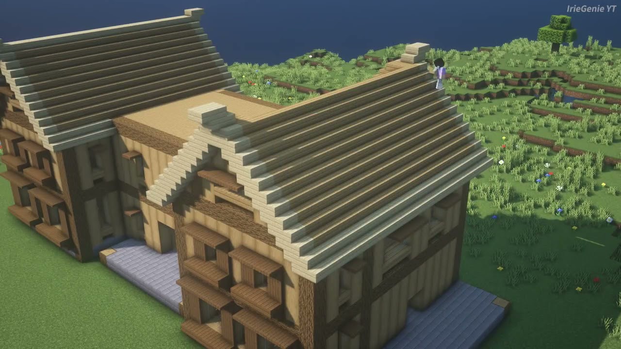 Minecraft How To Build a 2 Player Survival BaseMansion House |Maria Z ...