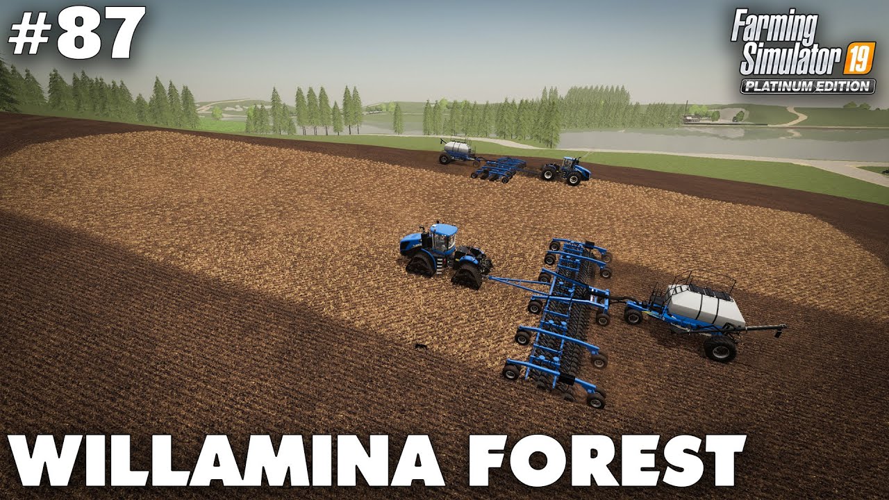 Willamina Forest #87 Planting Soybeans & Loading Straw Bales Farming ...