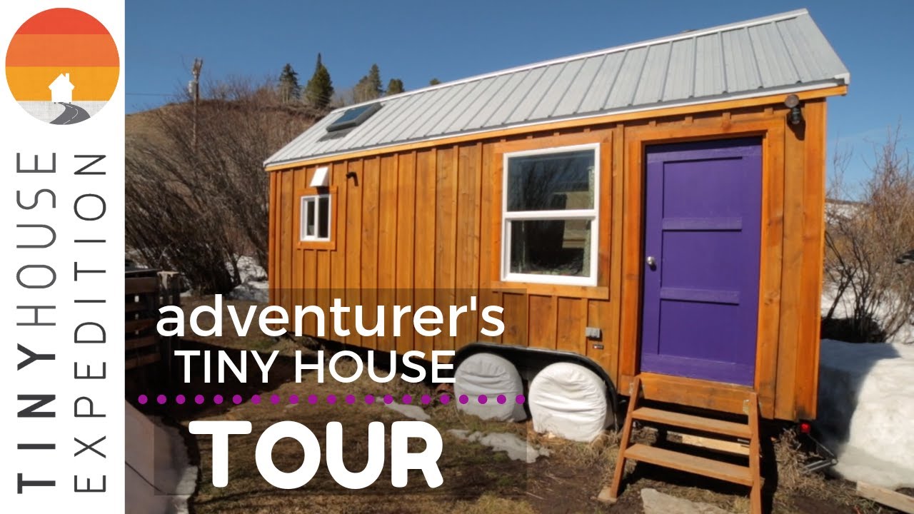 Man Builds Adventure-Ready Tiny House w/ Reclaimed Materials - YouTube