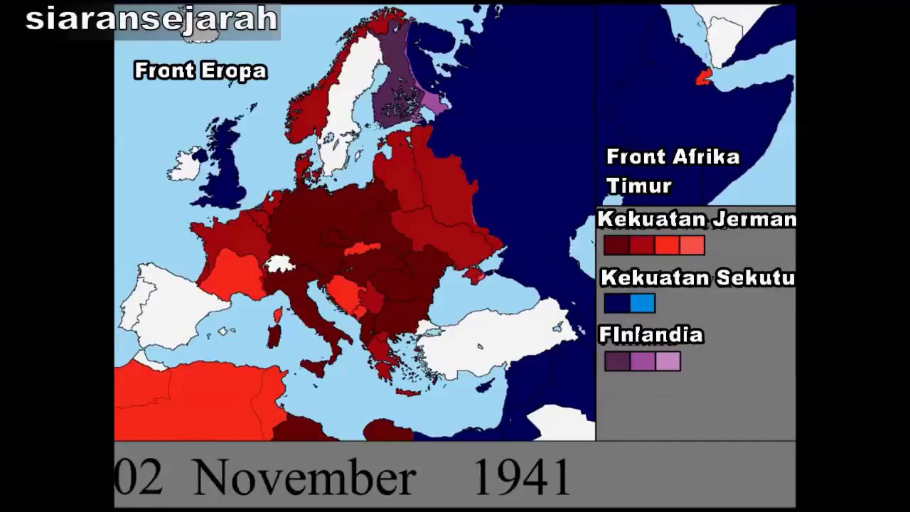 [SKEMA] Peta Kekuatan masa Perang Dunia 2 Front Eropa - YouTube