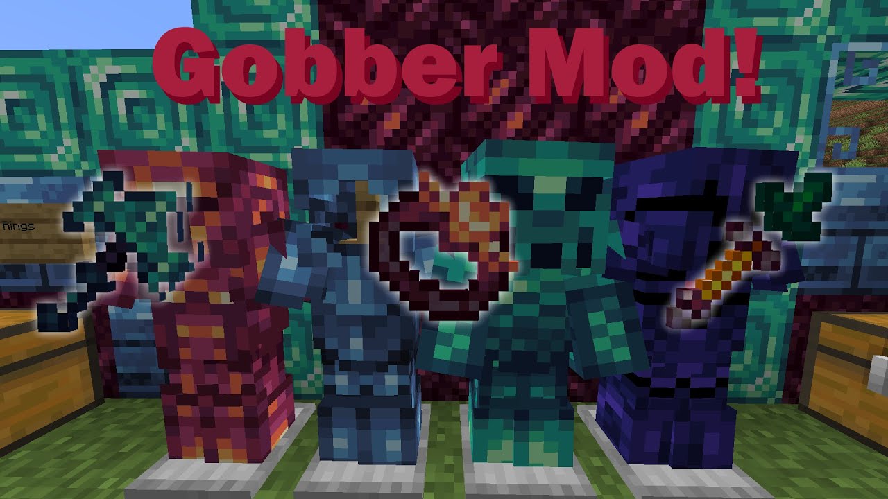 Rings, Hammers, Staffs... | Minecraft Gobber Mod - YouTube