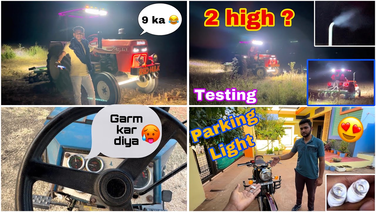 Aaj pata chalega Power ka 🚀 ! Bullet me parking light 👌 ! 735 ko tapa ...