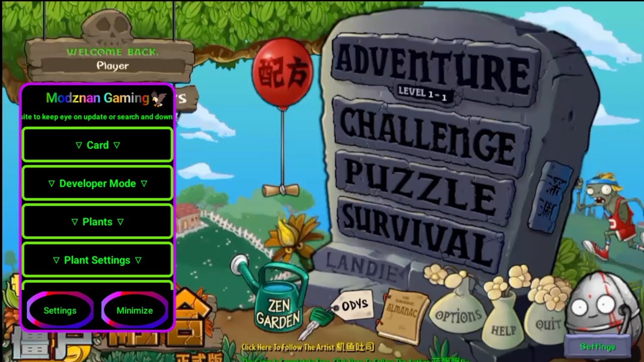 PvZ Fusion English 2.4.2 Mod Menu - 30+ Mods | Gameplay + Link - YouTube