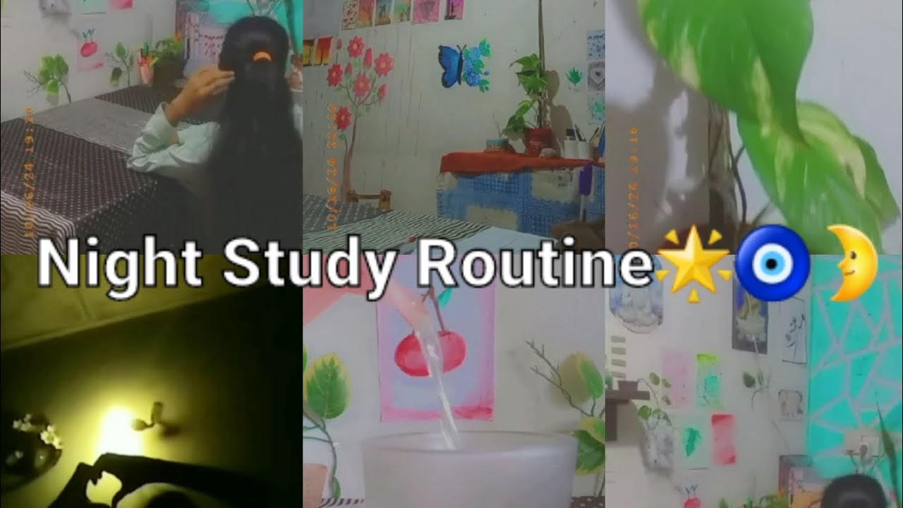 Night Time Study Routine💗💫🎼🐼 #trending #viralvideo #youtube - YouTube