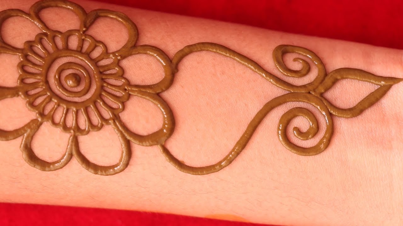 pretty arabic mehndi design || latest easy arabic henna mehndi | new ...