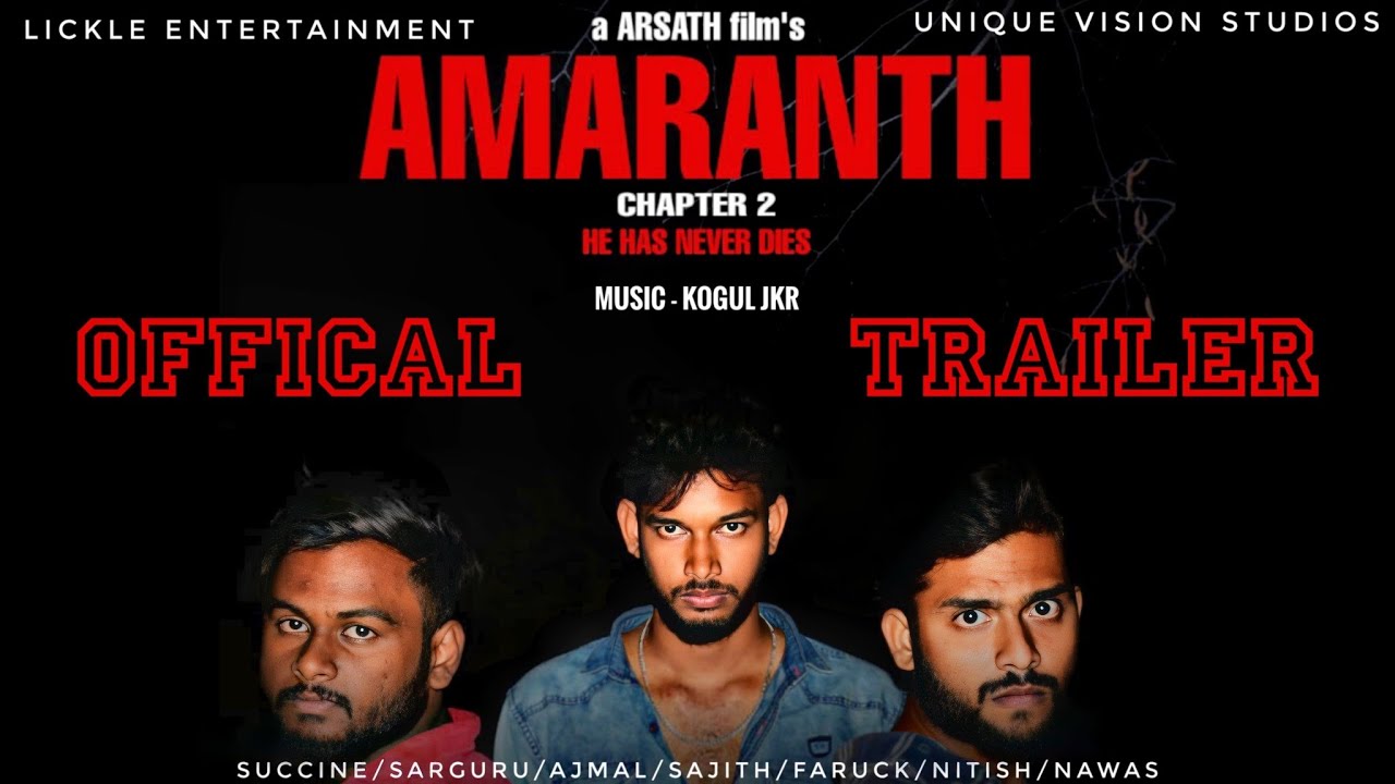 Amaranth 2 Official Trailer | Short Film | Tamil | Crime Thriller Film ...