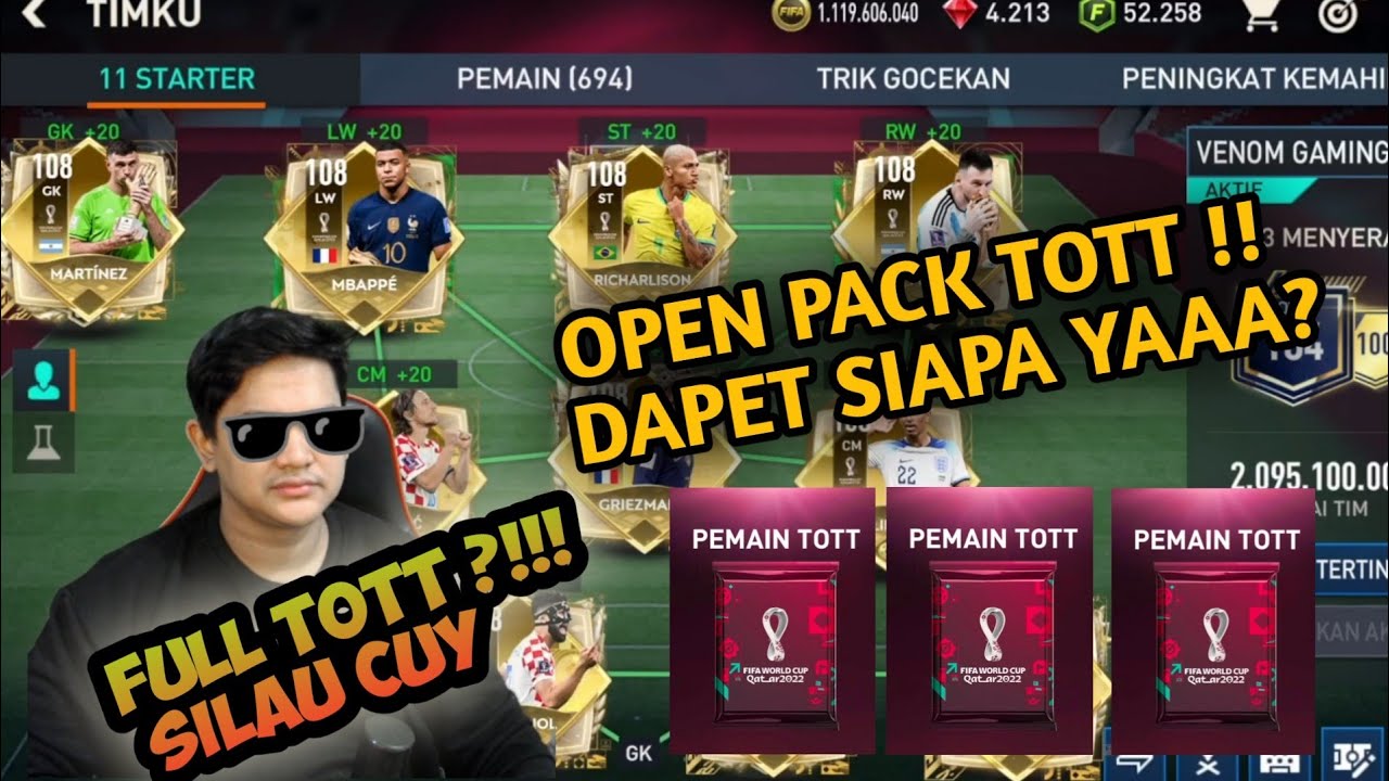 OPEN PACK TOTT - DAPET MESSI/MBAPEEE ?!!!!! - YouTube
