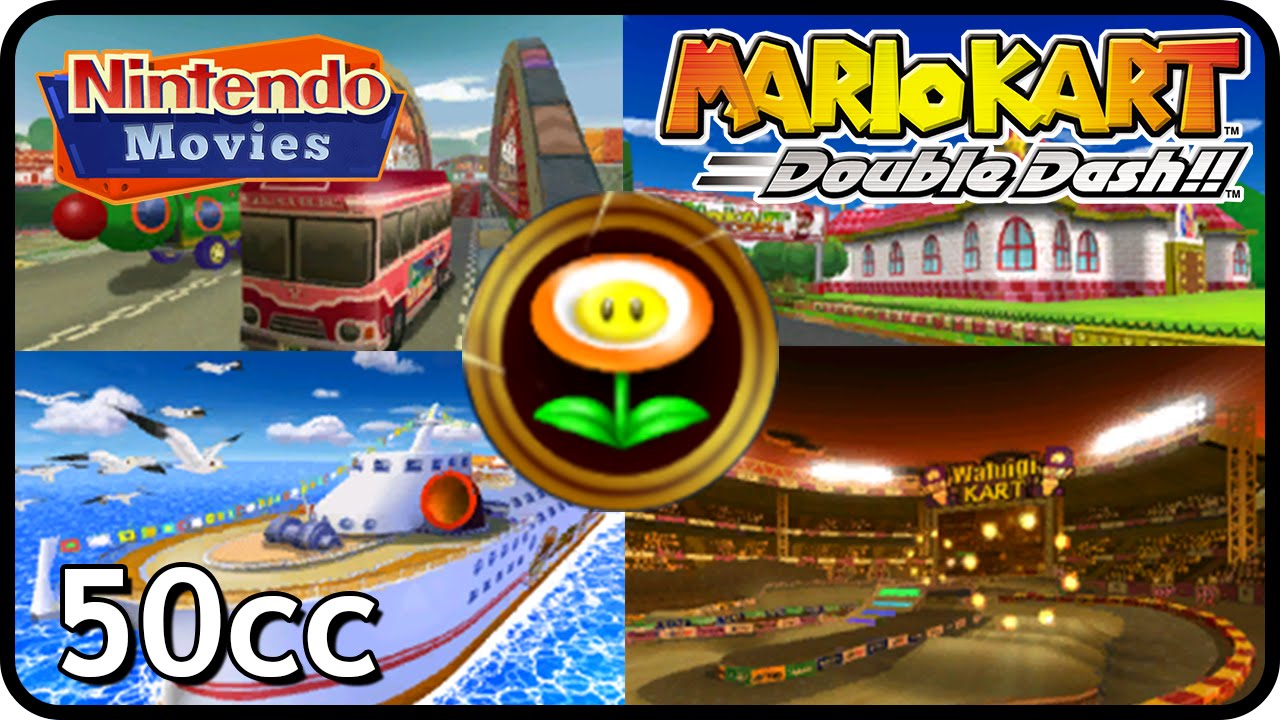 Mario Kart Double Dash!! - Flower Cup 50cc (Co-Op) - YouTube