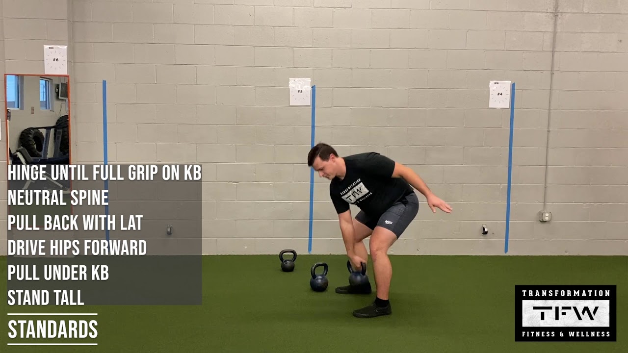 Single Arm Kettlebell Power Clean - YouTube