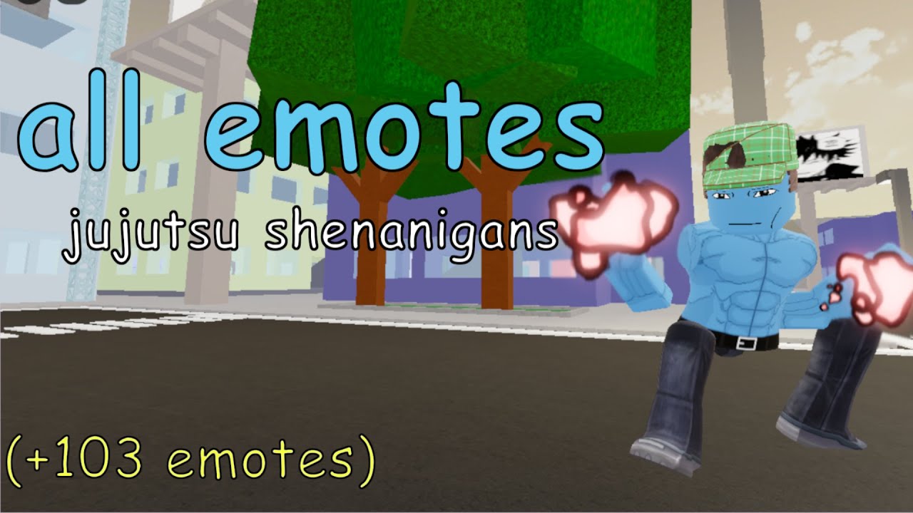 TODOS os EMOTES do JUJUTSU SHENANIGANS! (atualização dia 14/01/2025 ...