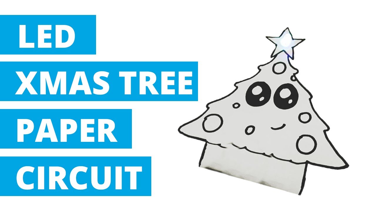 How to Make a Paper Circuit LED Holiday Tree - YouTube