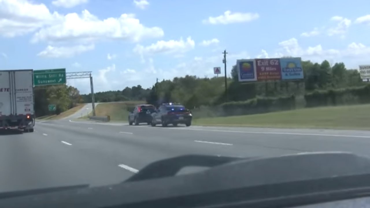 Georgia State Police Highway Tactics - Over Passes with On and Off ...