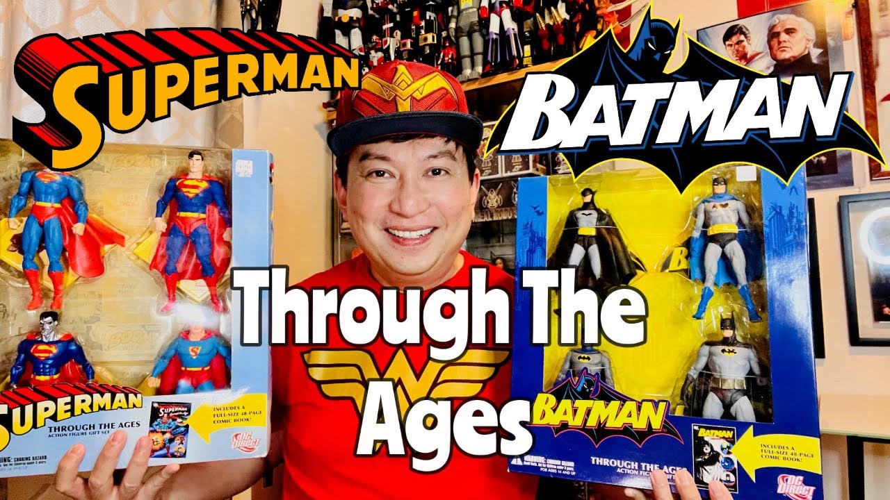 DC Direct SUPERMAN and BATMAN Through the Ages Action Figure Set - YouTube