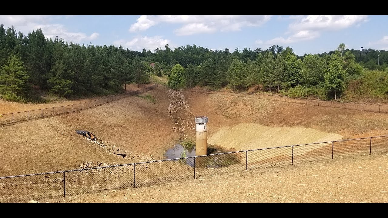 Forestry Mulching Retention Pond Part 2 - YouTube