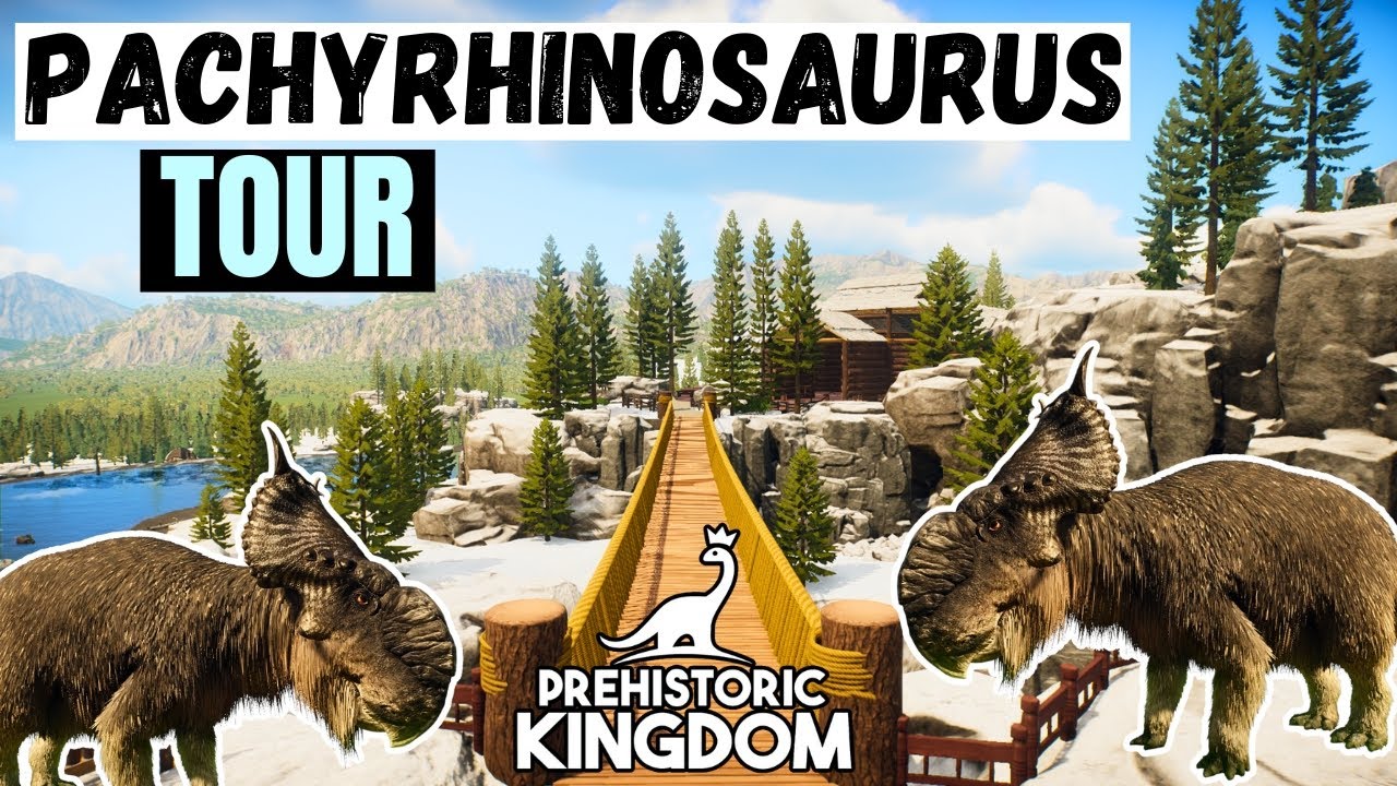 Pachyrhinosaurus WINTER Exhibit TOUR | Prehistoric Kingdom - YouTube