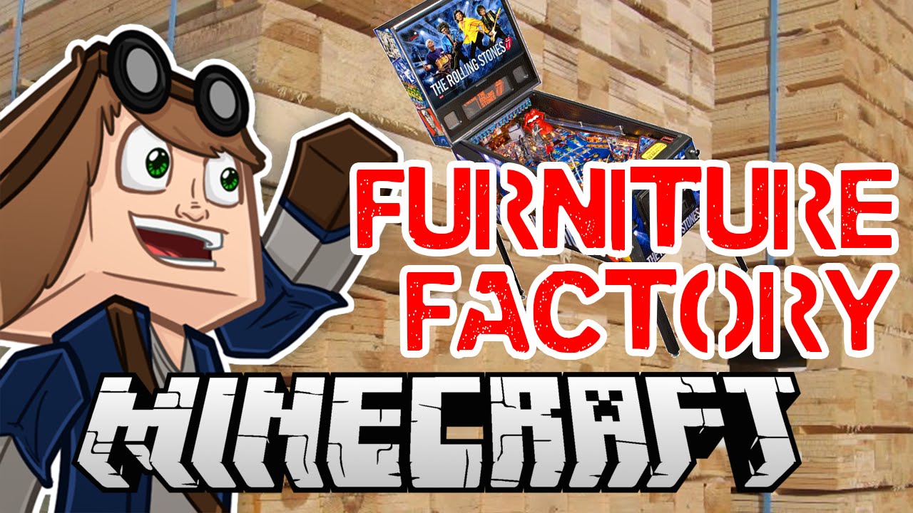 Minecraft: Furniture Factory #4 - A pinball game machine! - YouTube