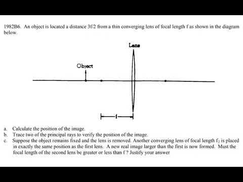 AP Physics 2 - AP Physics B - 1982 FRQ - Geometric Optics - Replacement ...