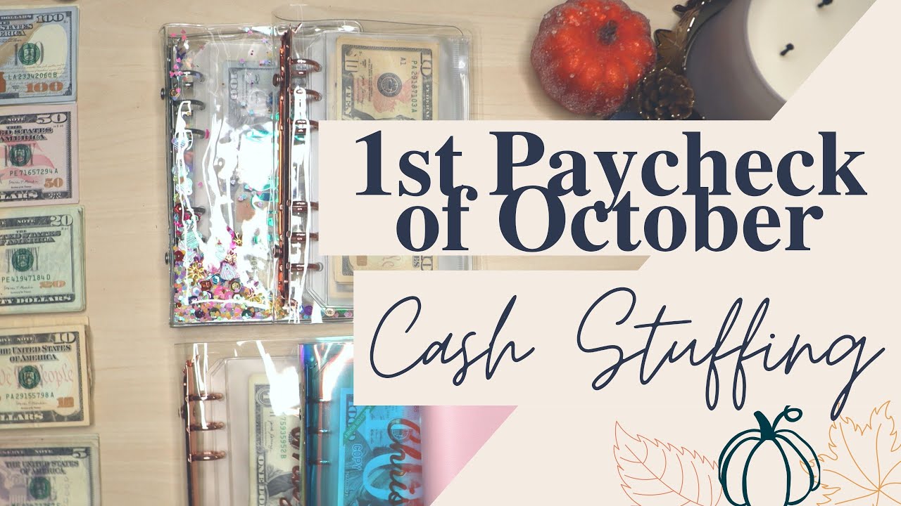 1st Paycheck of October | Cash Stuffing | Bills Binder & Cash Envelopes ...