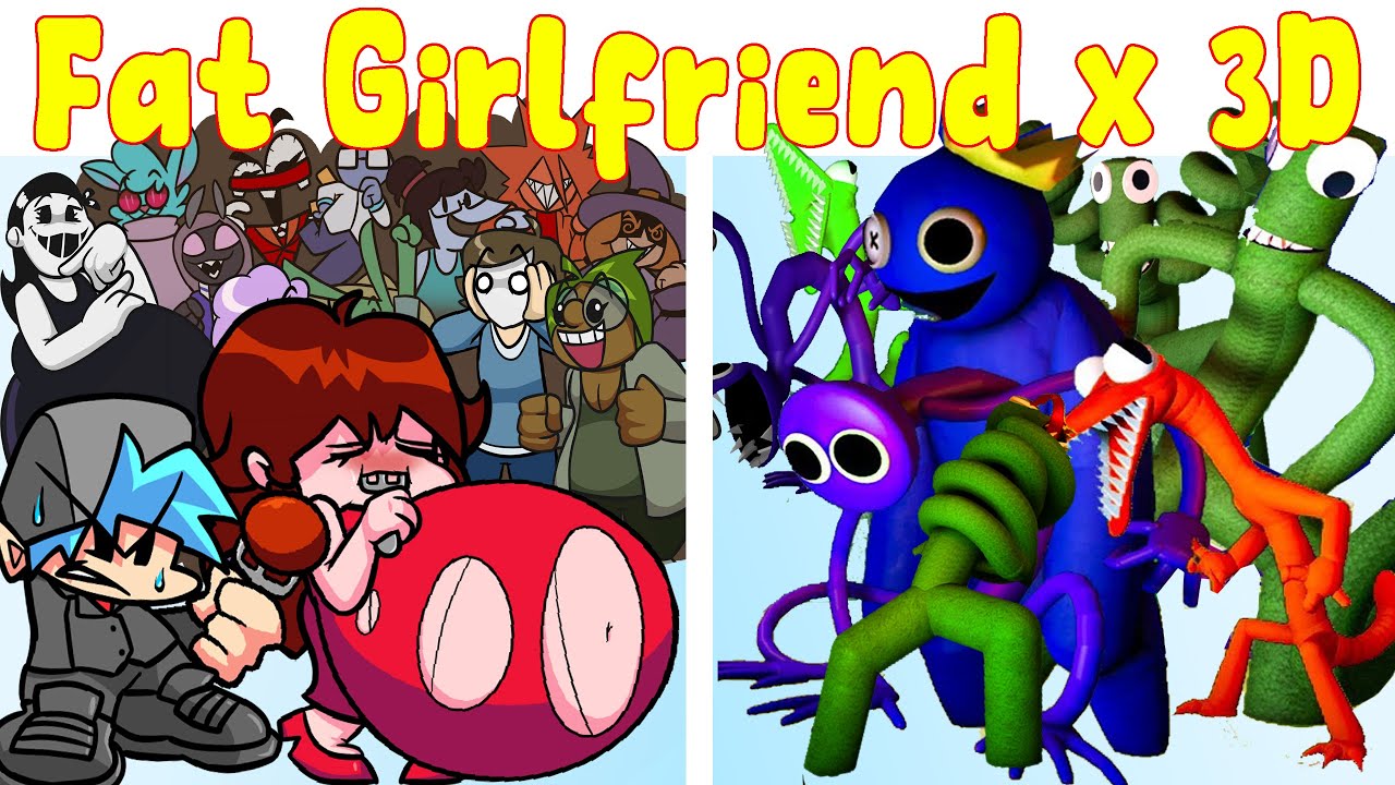 FNF x Rainbow Friends x Fat Girlfriend (Roblox Rainbow Friends Chapter ...