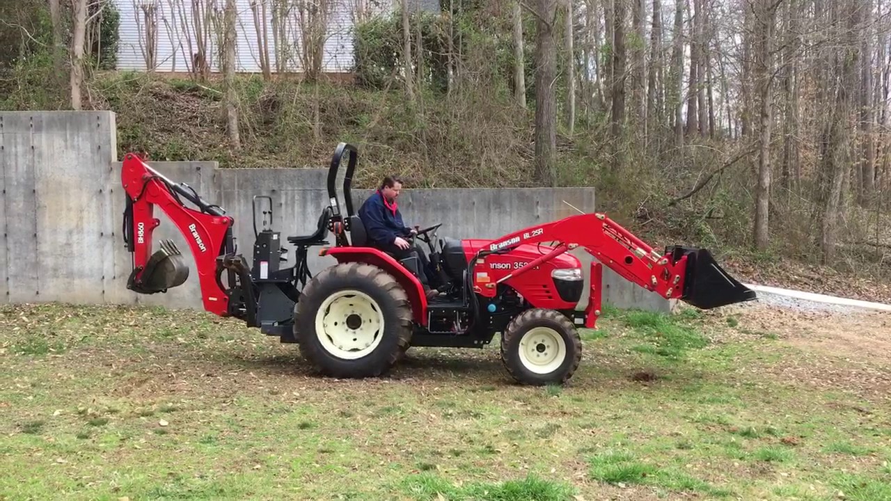 Branson 3520r Tractor Loader Backhoe part 2 - YouTube