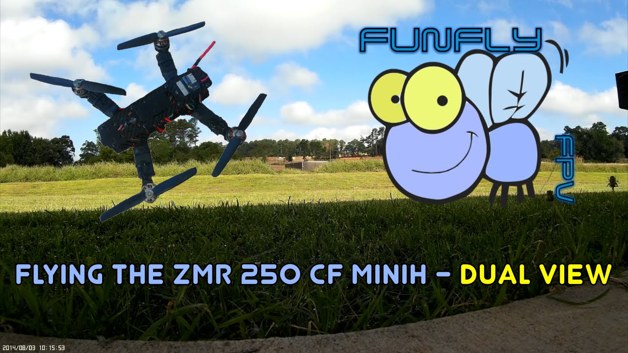 ZMR 250 CF FPV Dual View Flight - YouTube