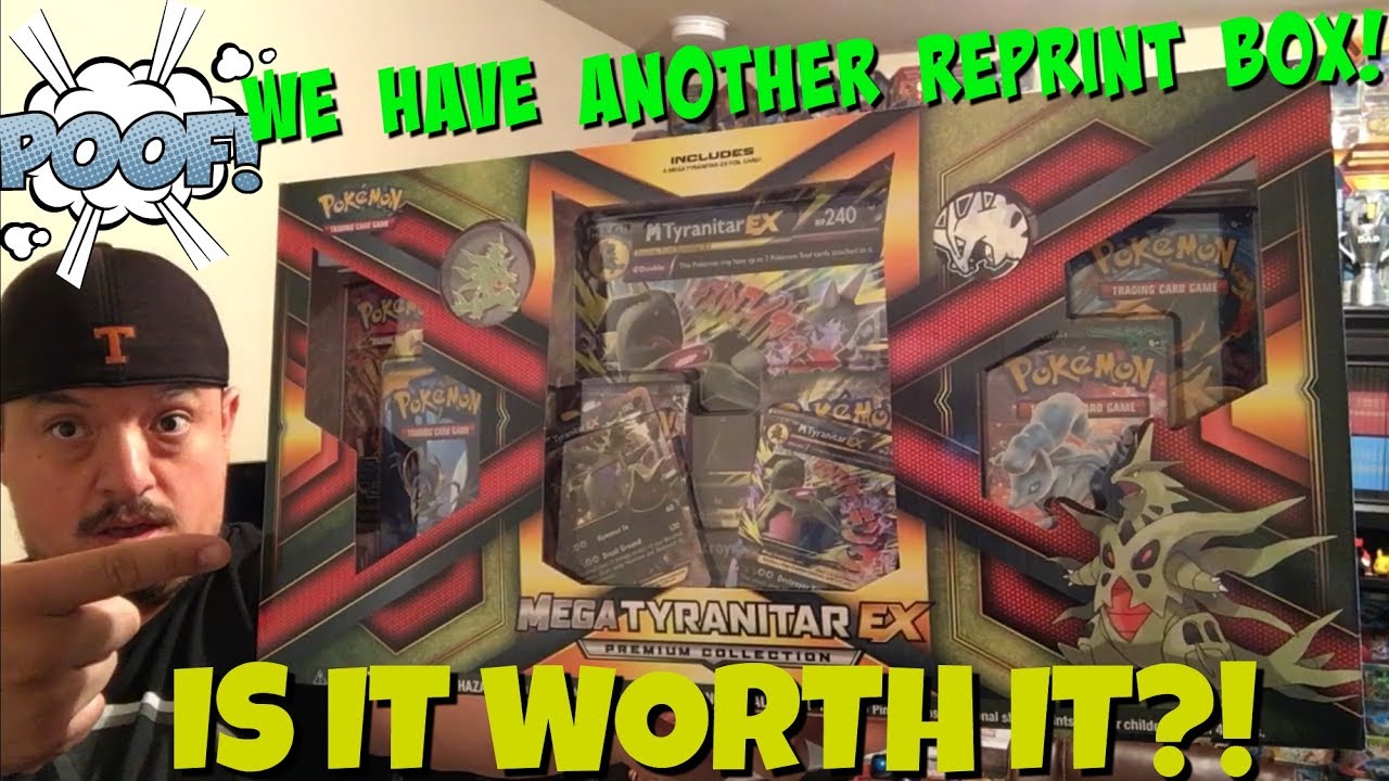 POKEMON CARDS - MEGA TYRANITAR EX BOX OPENING!! IS IT WORTH IT?! GREAT ...