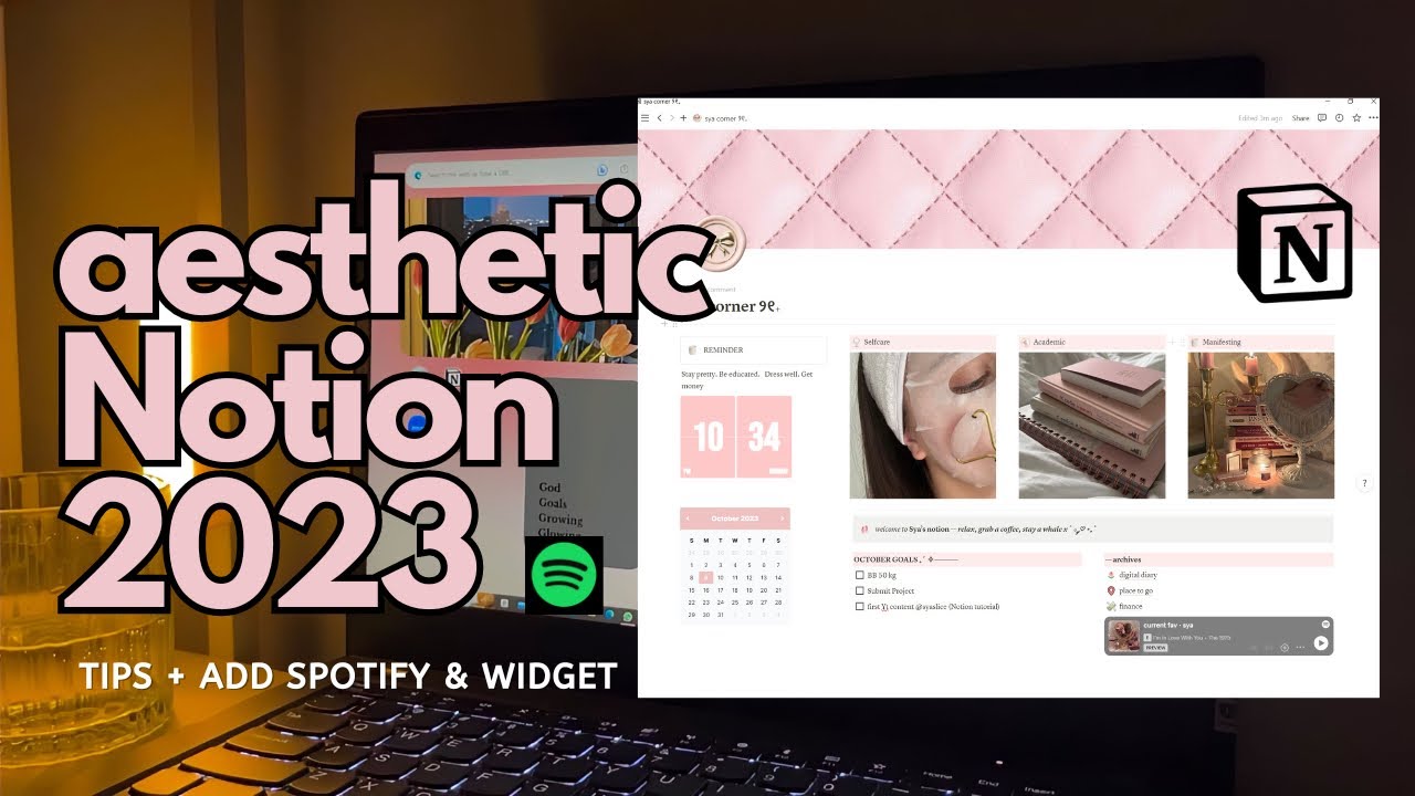 Cara mudah membuat catatan NOTION 2023 | aesthetic notion pemula, + add ...