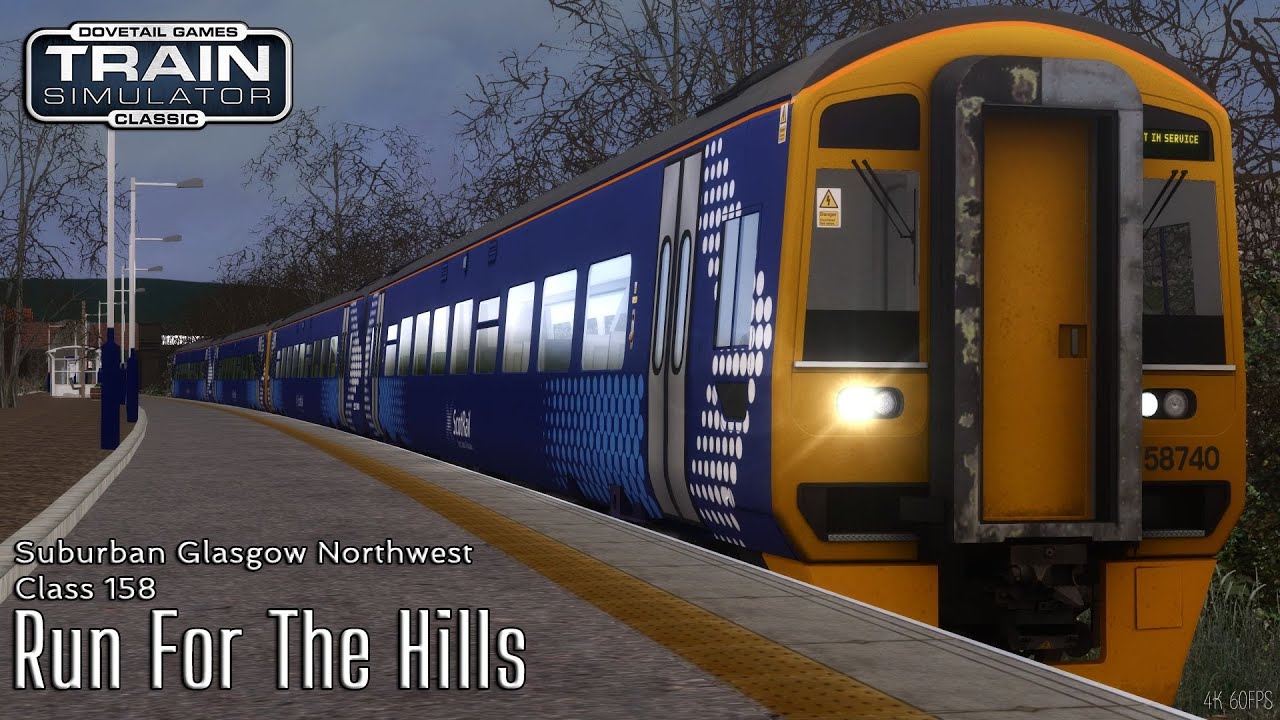 Run For The Hills - Suburban Glasgow Northwest - Class 158 - Train ...